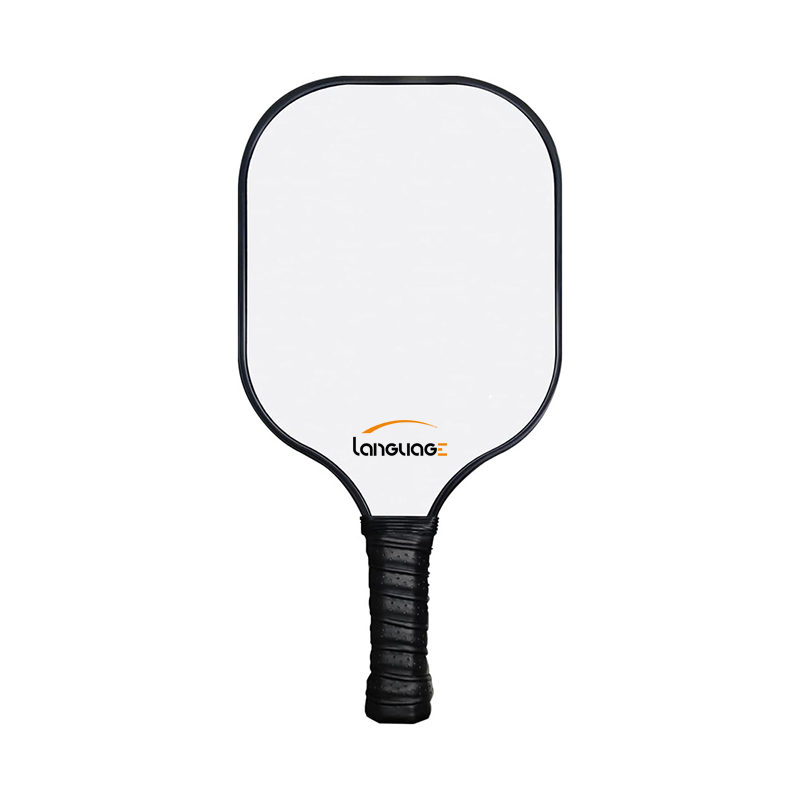 Pickleball racket-White - custom carbon fiber parts